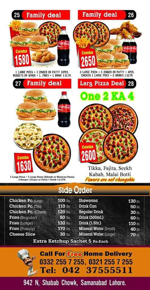 fast Food delivery.. in Lahore, Punjab 54000 - Local Services Ads